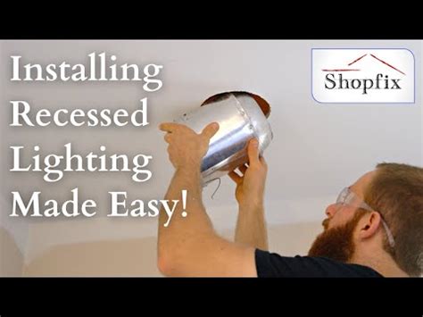 How To Easily Install Recessed Can Lights YouTube
