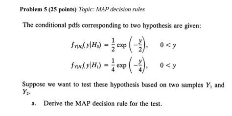 solved problem 5 25 points topic map decision rules the