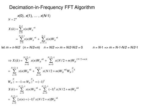 ppt discrete fourier transform and fast fourier transform lecture 4 powerpoint presentation id