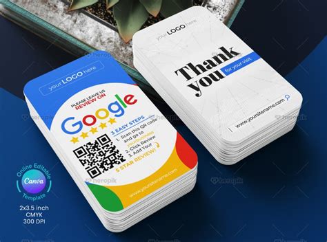 Google 5 Star Rating Business Review Card Template Heropik Free And