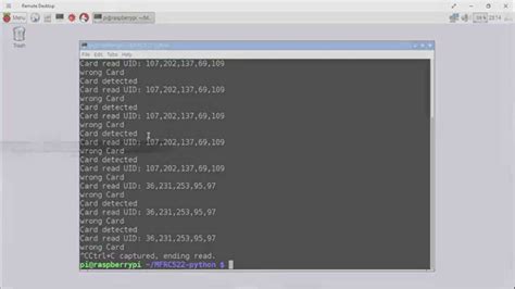 raspberry pi 2 mfrc522 python 6 read rfid tags using rfid reader rfid rc522 youtube