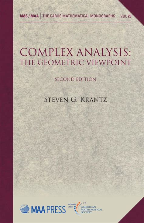 complex analysis the geometric viewpoint second edition