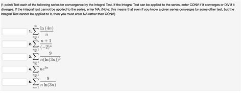 solved 1 point determine whether the sequence is divergent