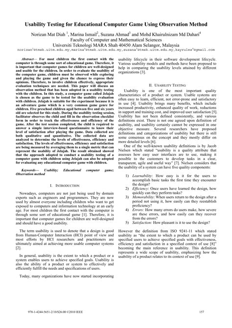 pdf usability testing for educational computer game using observation method