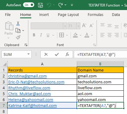 TEXTAFTER Function In Excel Explained LiveFlow
