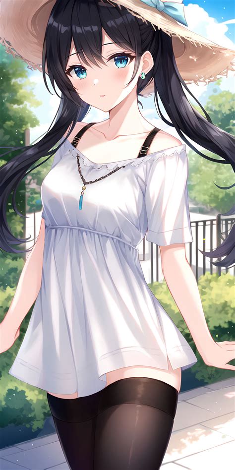 Anime Anime Girls Genshin Impact Mona Genshin Impact Twintails Black Hair Solo Artwork Digital