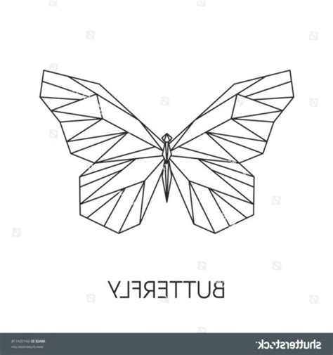 Vector Abstract Polygonal Butterfly Geometric Linear Butterfly