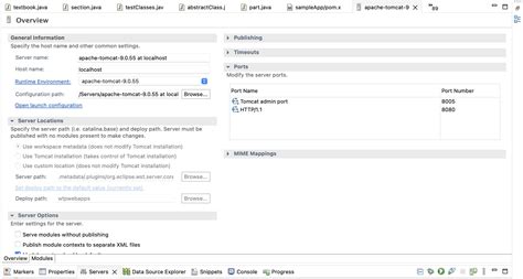 Java Server Apache Tomcat 9 0 55 At Localhost Failed To Start