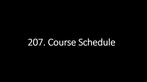 [leetcode] 207 course schedule python youtube