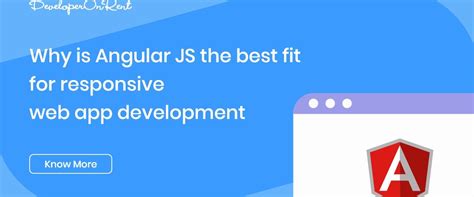 why is angularjs the best fit for a responsive web app development