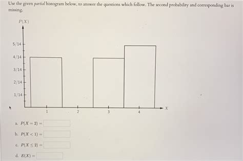 Solved Use The Given Partial Histogram Below To Answer The Chegg