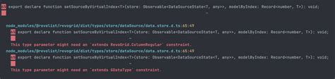 typescript errors on multiple files · issue 382 · revolist revogrid · github