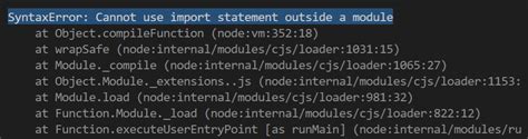 syntaxerror cannot use import statement outside a module