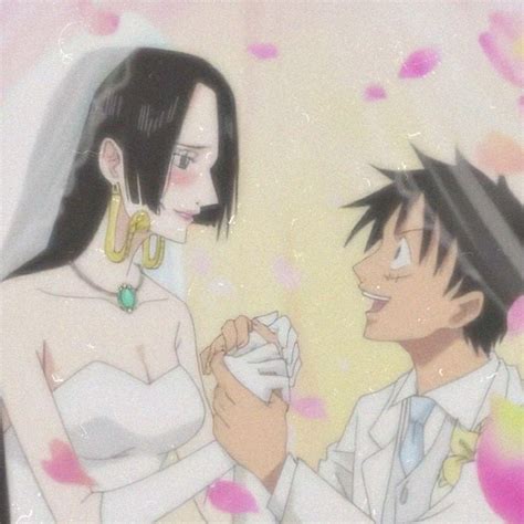 One Piece Boa Hancock And Luffy ♡ Desenhos De Casais Anime Luffy Boa Hanckok