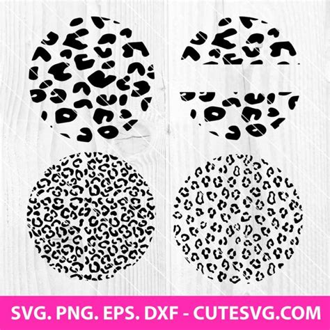 Cheetah Print SVG Leopard Frame Monogram SVG Leopard Print SVG Cheetah
