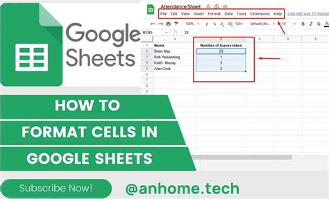 How To Format Cells In Google Sheets A Comprehensive Guide