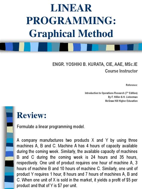 1c linear programming graphical method pdf mathematical optimization linear programming