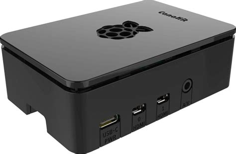 canakit premium case for raspberry pi 4 black rsp case4 pi4 blk rt best buy