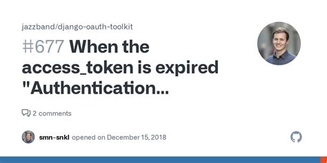 When The Access Token Is Expired Authentication Credentials Were Not