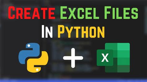 How To Create And Add Data To Excel Files In Python