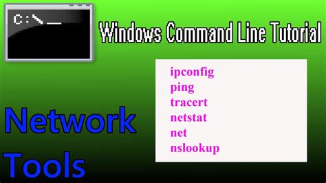 network troubleshooting using n w tools ipconfig ping tracert netstat nslookup and net