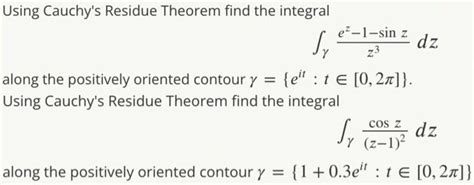 solved z3 using cauchy s residue theorem find the integral