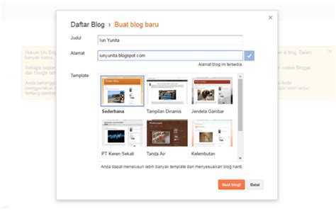 Cara Membuat Blog Gratis Di Blogger Dengan Sangat Mudah Kira Tekno