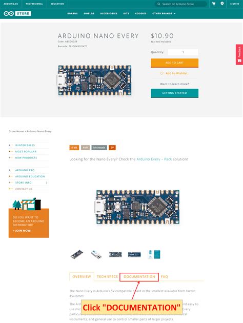 arduino nano every specifications functions spiceman