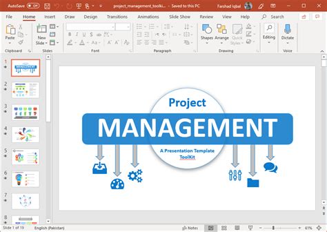 Animated PowerPoint Template For Project Management