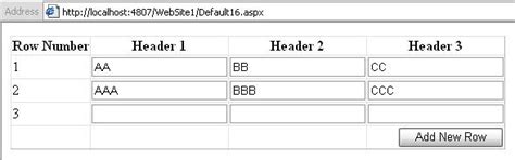 add new row to gridview on button click in aspnet