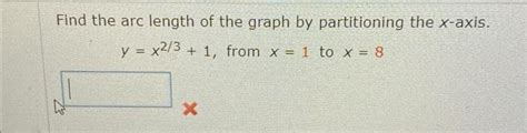 solved find the arc length of the graph by partitioning the