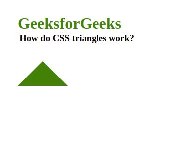 How To Create Triangle With CSS