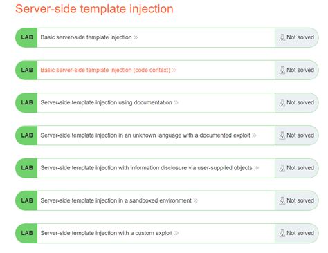 Server Side Template Injection