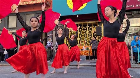 Chinese Fan Dance Performance YouTube