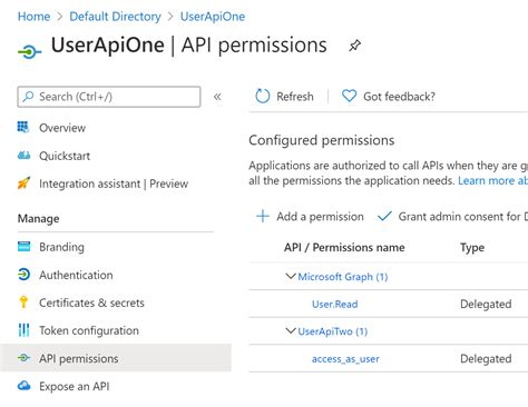 Implement A Web App And An Aspnet Core Secure Api Using Azure Ad Which Delegates To A Second