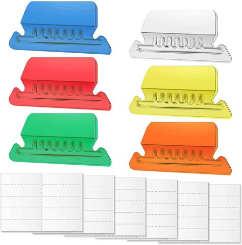 Amazon AIEX 2 Inch 60 Sets Hanging File Tabs And Inserts