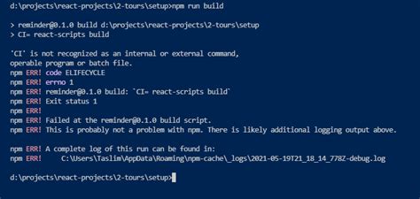 Npm Run Build Causes An Error And Can Not Be Completed Issue 257