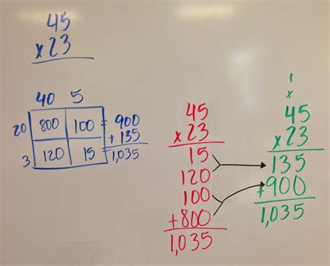 solve multiplication using standard algorithm