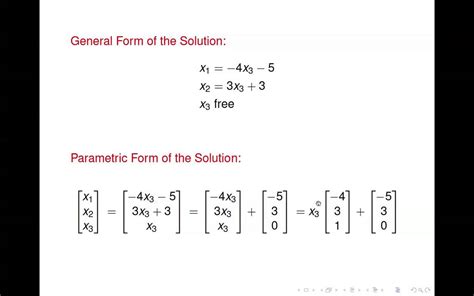 linear algebra solution sets of linear systems youtube