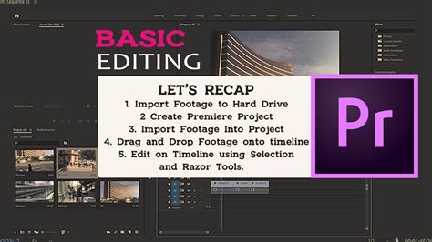 Adobe Premiere Pro CC Basic Editing For Beginners YouTube