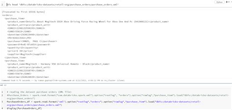 How Can I Read A Xml File Azure Databricks Spark Stack Overflow