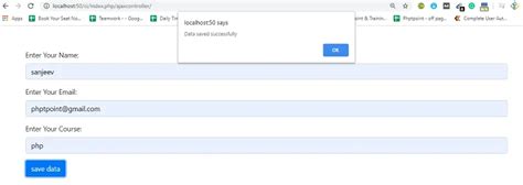 how to insert data using jquery ajax in codeigniter