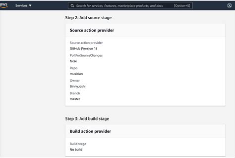 deploying a nodejs application from github to aws elastic beanstalk and creating a ci cd aws