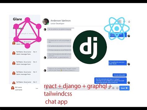 React Chat Application Using Tailwindcss And Apollo And Django Graphql