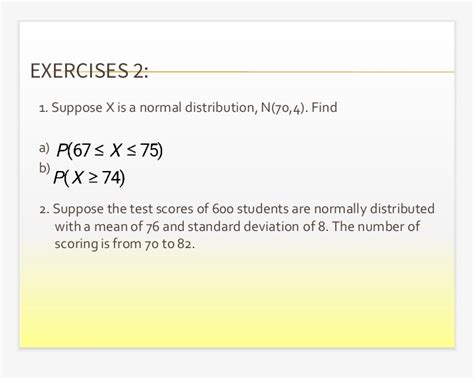 solved exercises 2 1 suppose x is a normal distribution