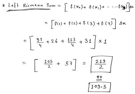 [solved] find the left and right riemann sums for the following function course hero