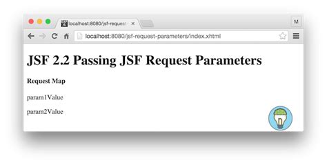 jsf passing request parameters