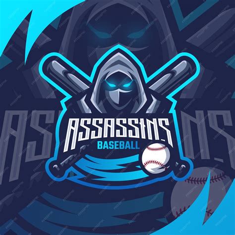 Premium Vector Assassin Baseball Mascot Logo Illustration Premium Vector