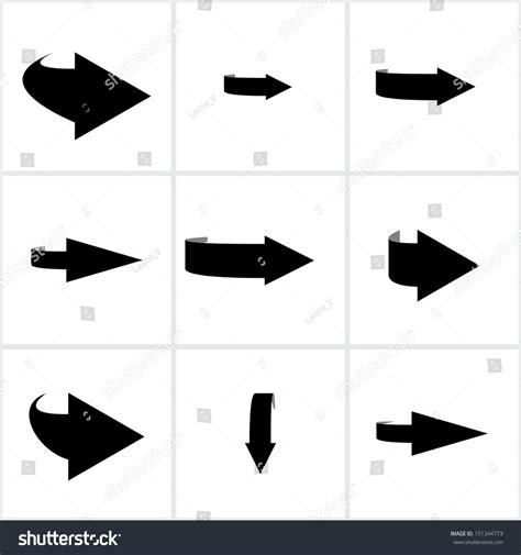 Circular Arrows Vector Icons Set Eps8 Stock Vector 151344773 Shutterstock