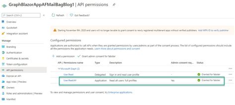 microsoft graph mailbag blazor web assembly and microsoft graph with azure functions